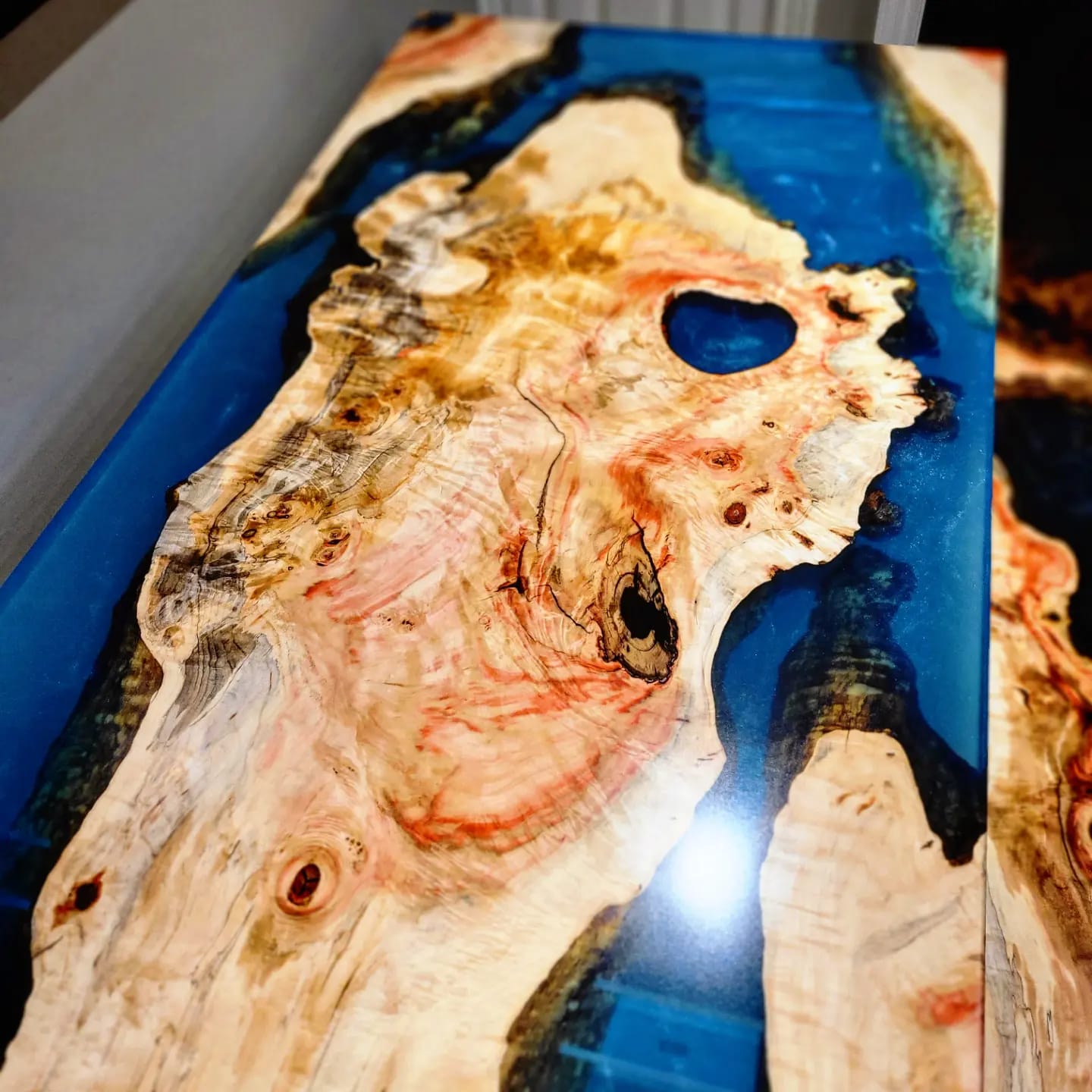Manitoba Maple Epoxy Table